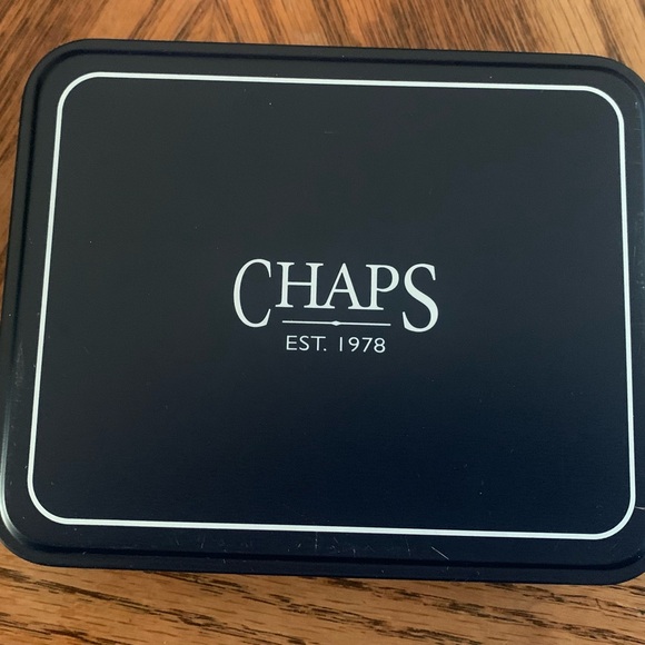 Chaps | Bags | Chaps Est 978 Genuine Leather Tri Fold Wallet Black With ...